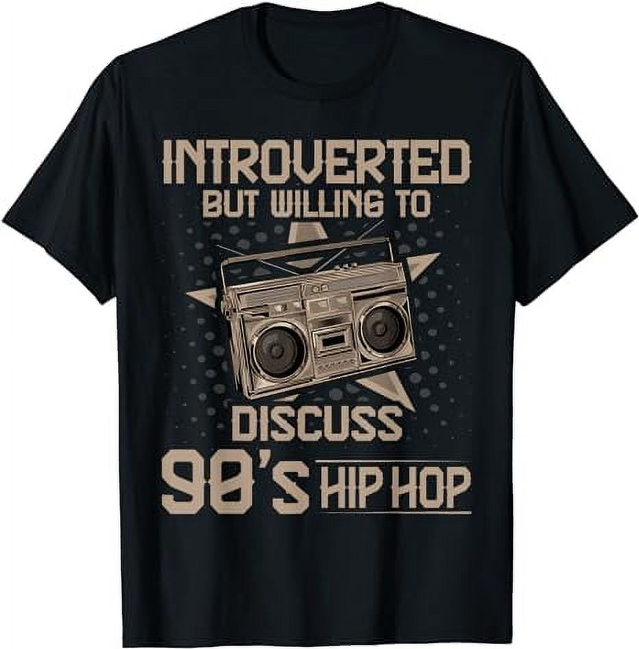 90s Hip Hop Lover Gangster Rap Clothing Old School Retro T-Shirt ...