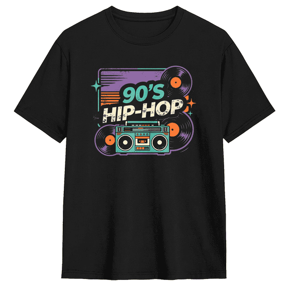 90s HipHop Vintage Graphic Tee for Men and Women, Fun Music Cotton ...