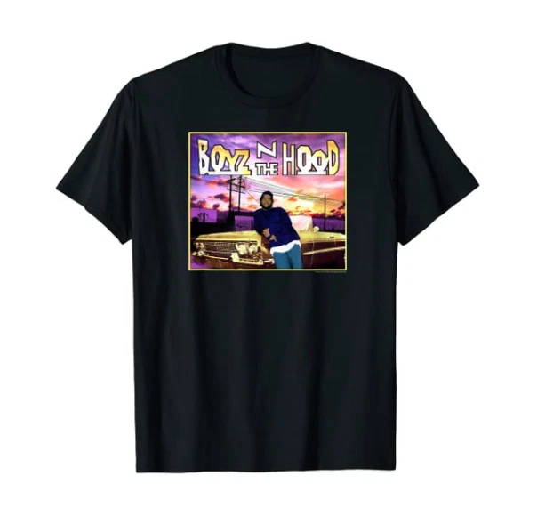 90s Hood Movie Style T-Shirt with Classic Car - Walmart.com