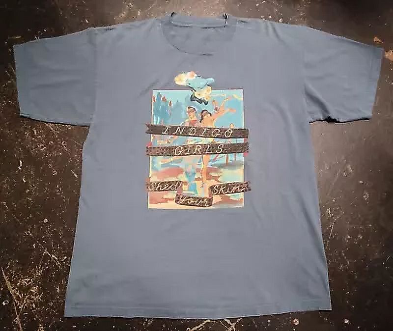90s Indigo Girls Shed Your Skin Short Sleeve Charcoal All Size Shirt ...
