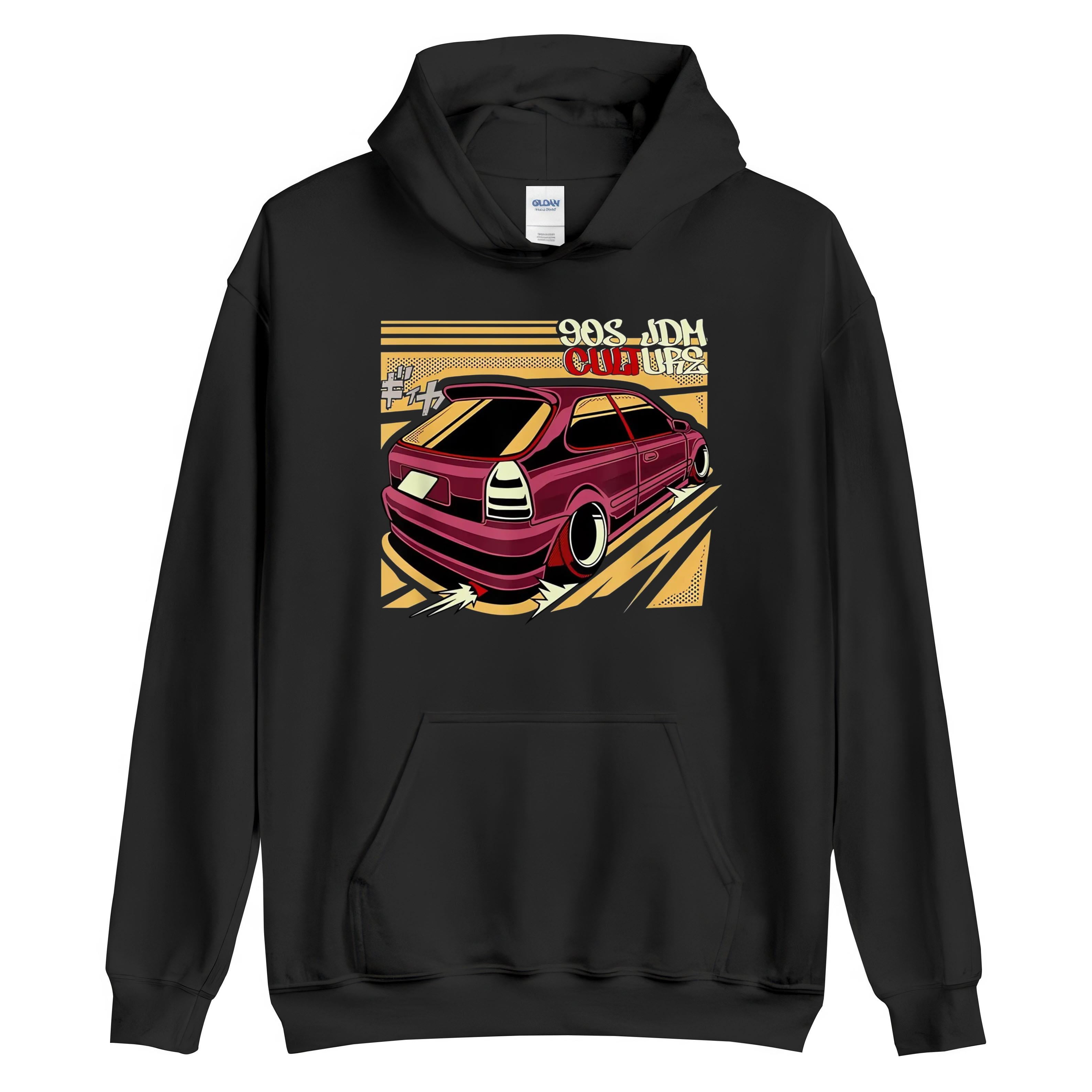 90s JDM Car Graphic Hoodie, Unisex Racing Design - Walmart.com