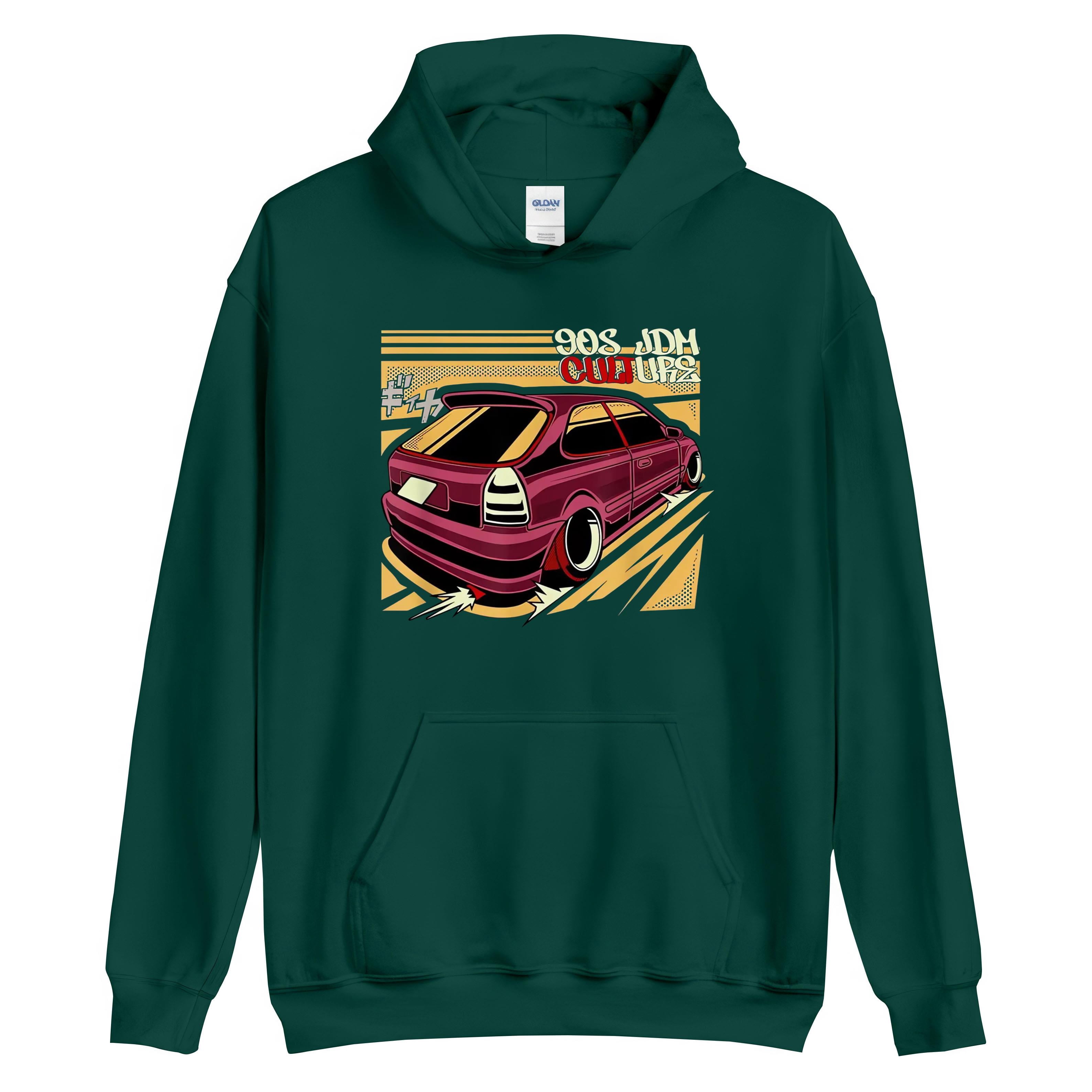 90s JDM Car Graphic Hoodie, Unisex Racing Design - Walmart.com