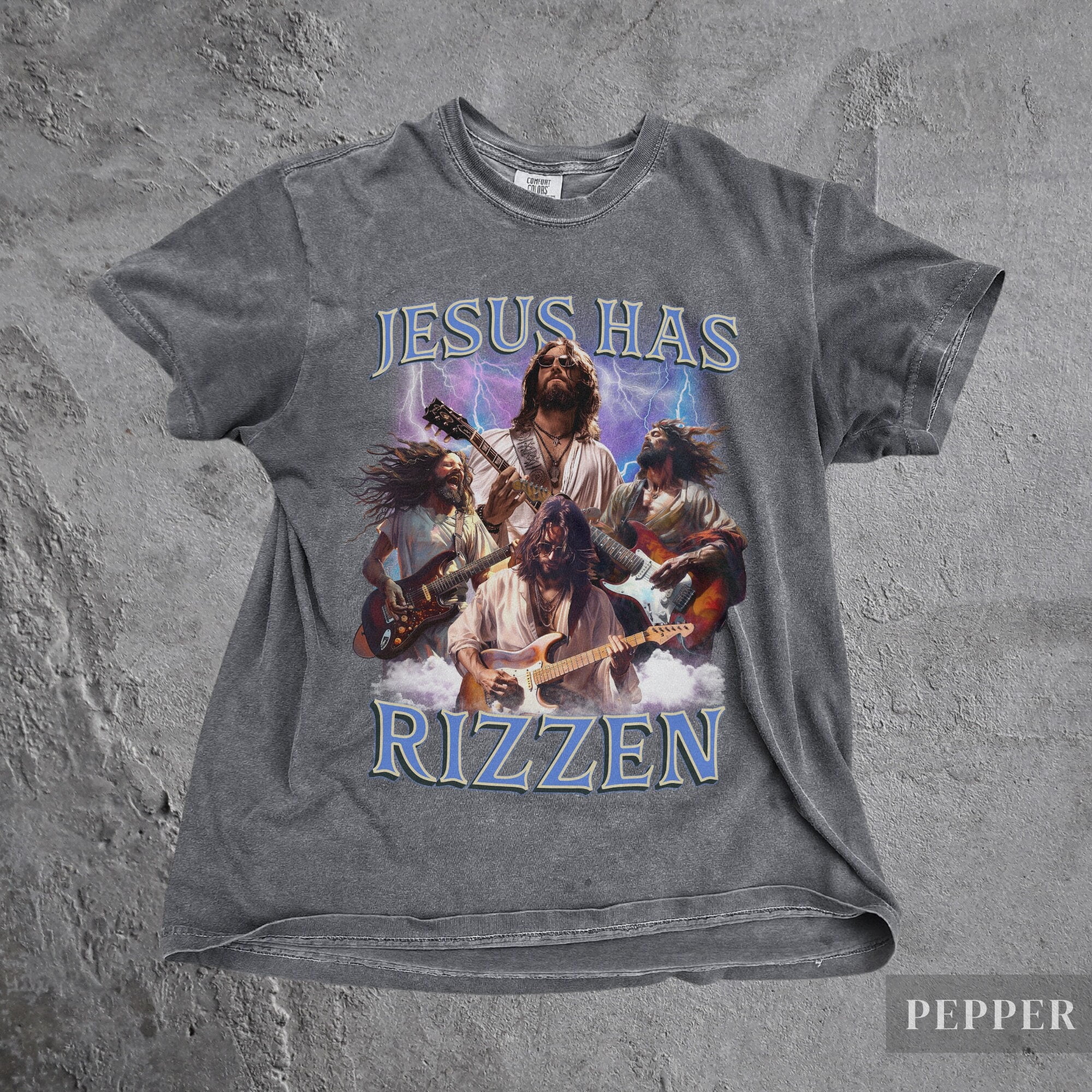 90s Jesus Has Rizzen T-Shirt Retro Jesus Graphic Tee Shirt Funny Y2K ...