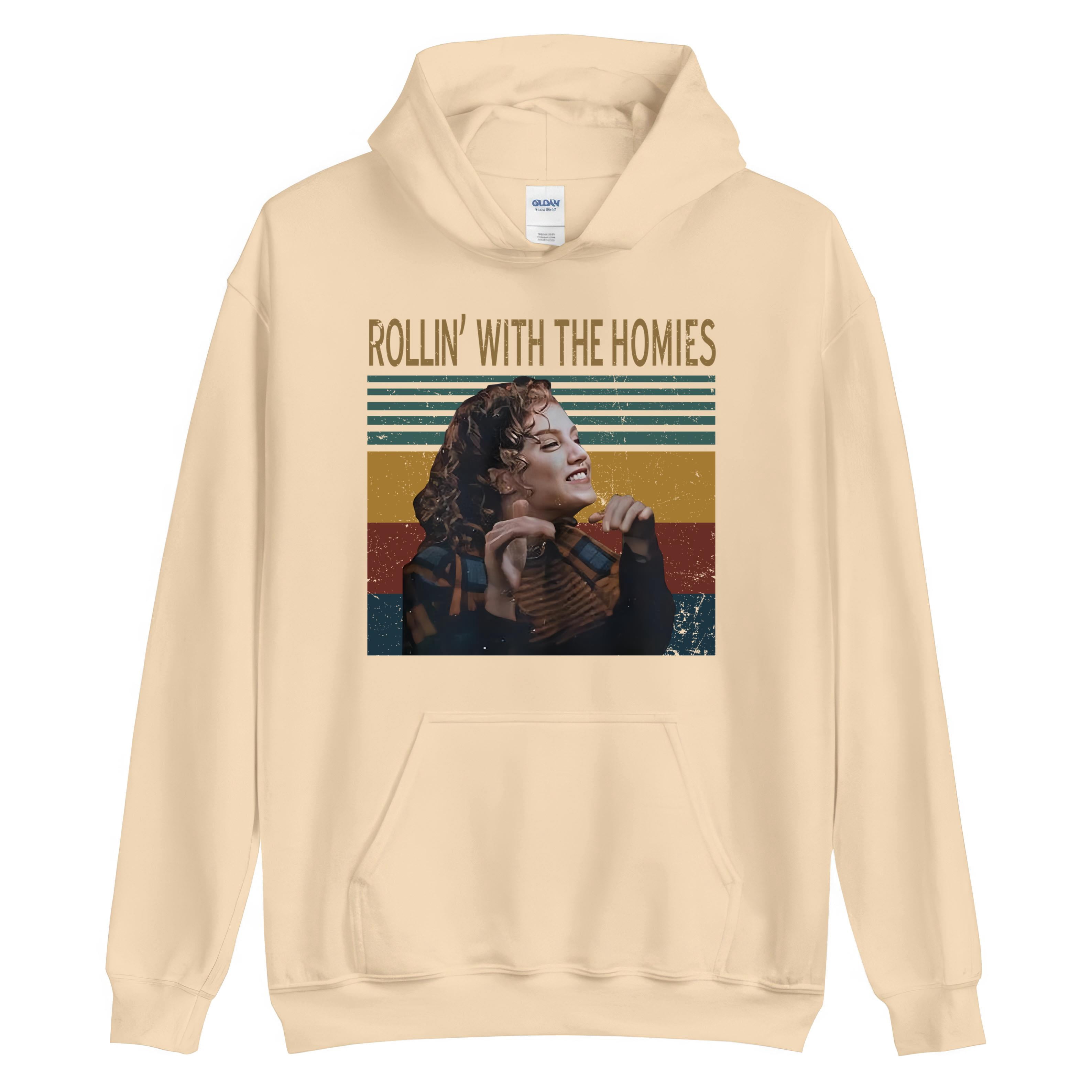 90s Movie Inspired Rollin' With My Homies Graphic Tee - Walmart.com