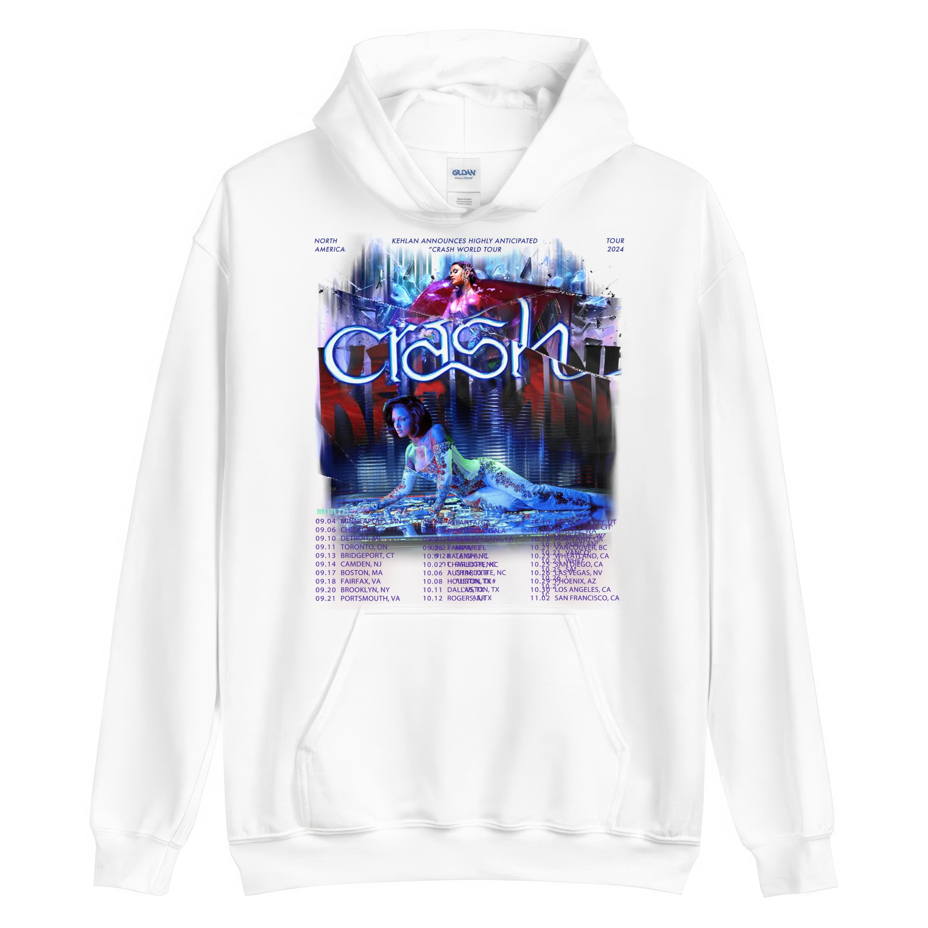 90s Music Artist Tribute Shirt – Crash World Tour Graphic Tee – Retro ...