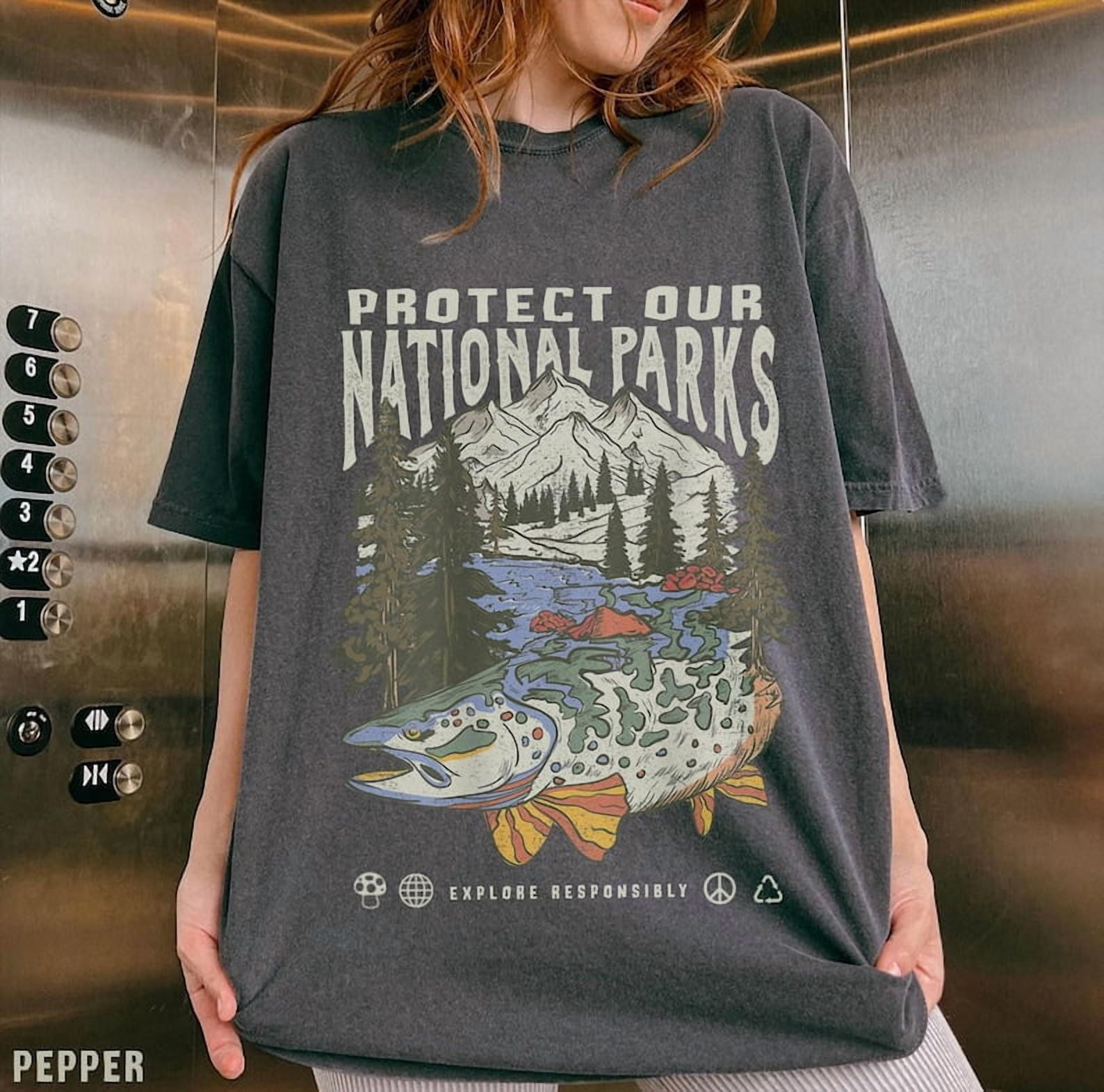 90s National Parks Shirt Granola Girl Respect Local Wildlife Scenic ...