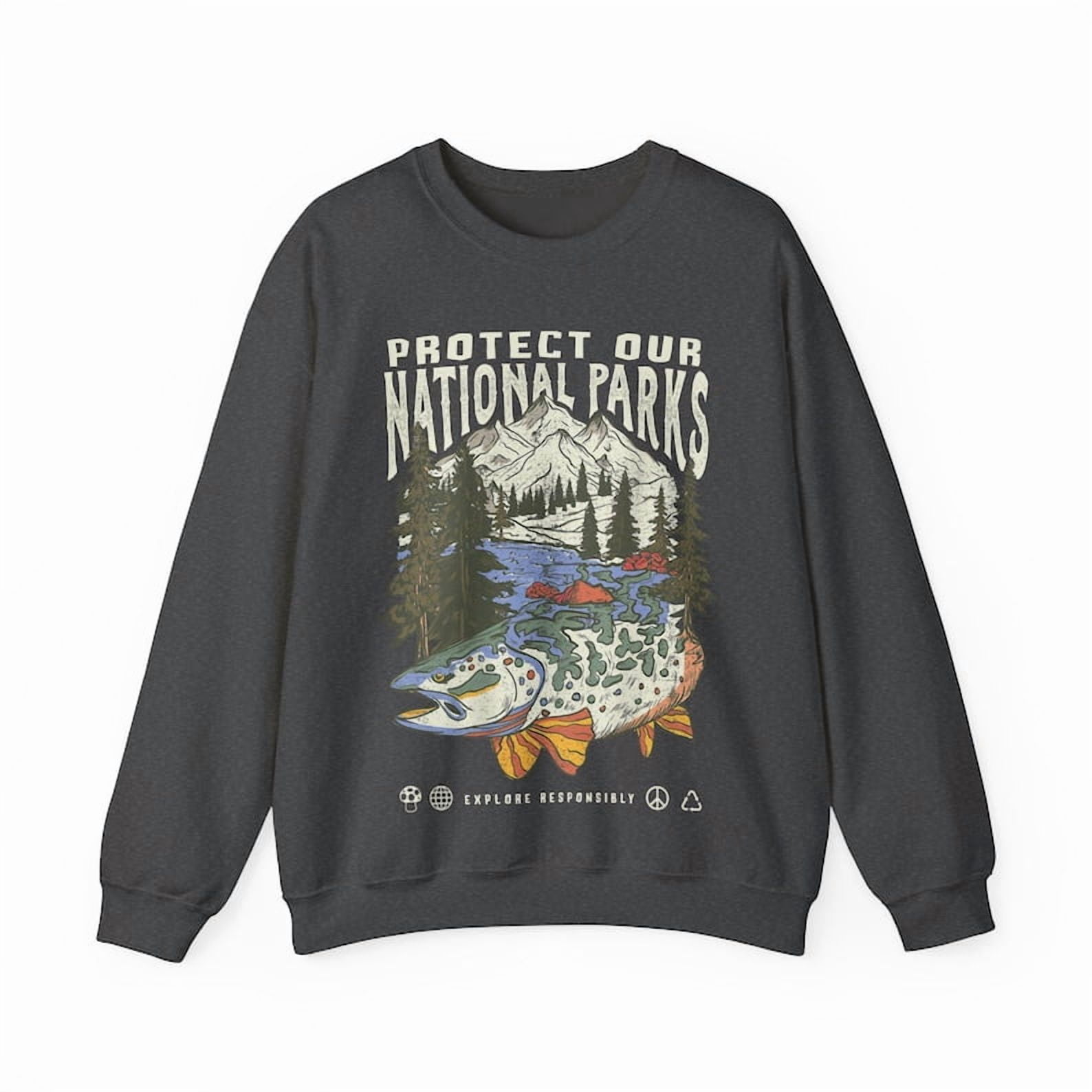 90s National Parks Unisex Sweatshirt Granola Girl Shirt Respect the ...