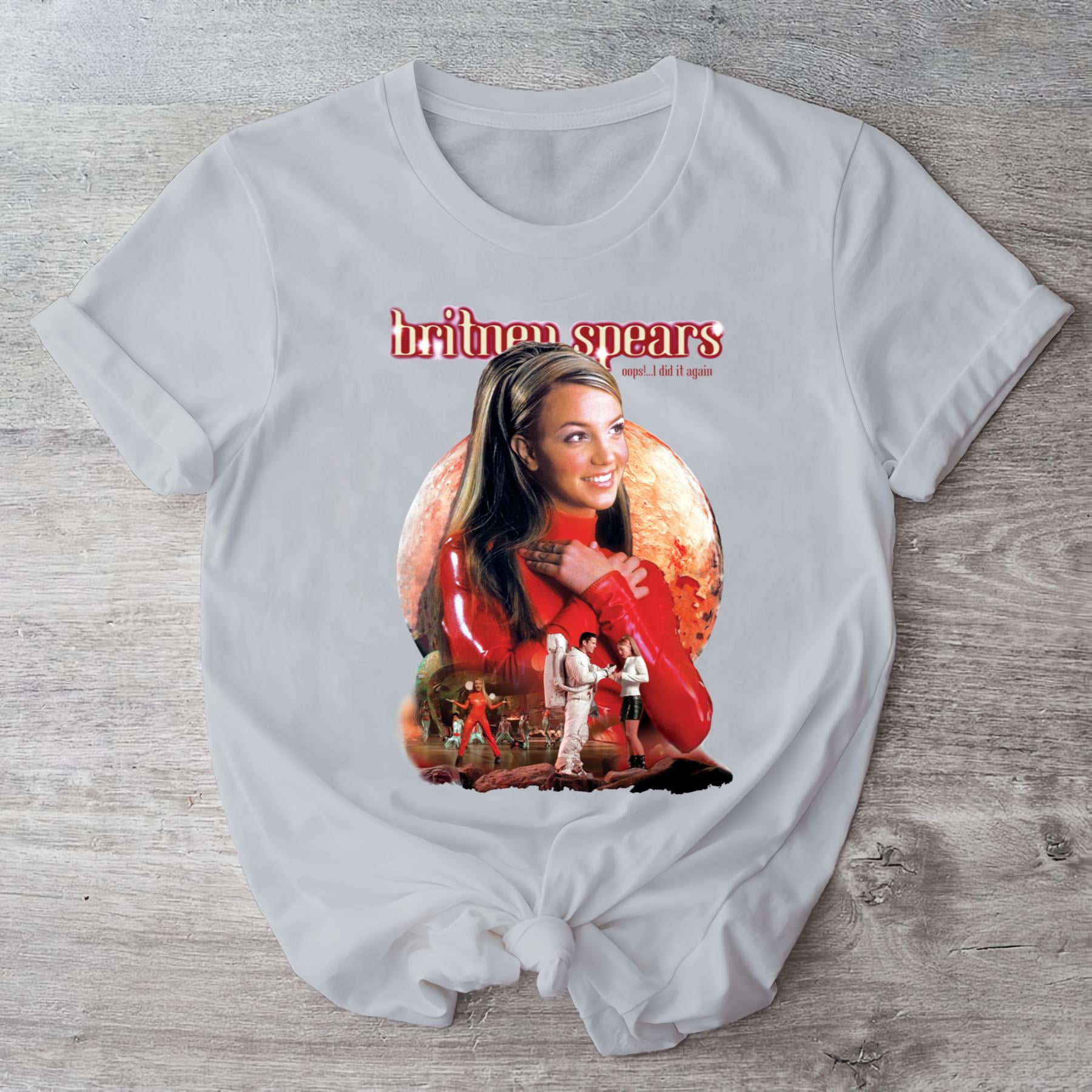 90s Pop Music Graphic T-shirt, Oops I Did It Again-Inspired Design ...