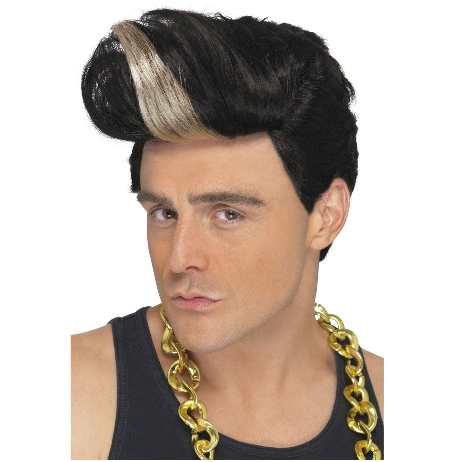 90s Rapper Wig Adult Black Blonde Mens Wigs One Size Male Fancy Dress ...