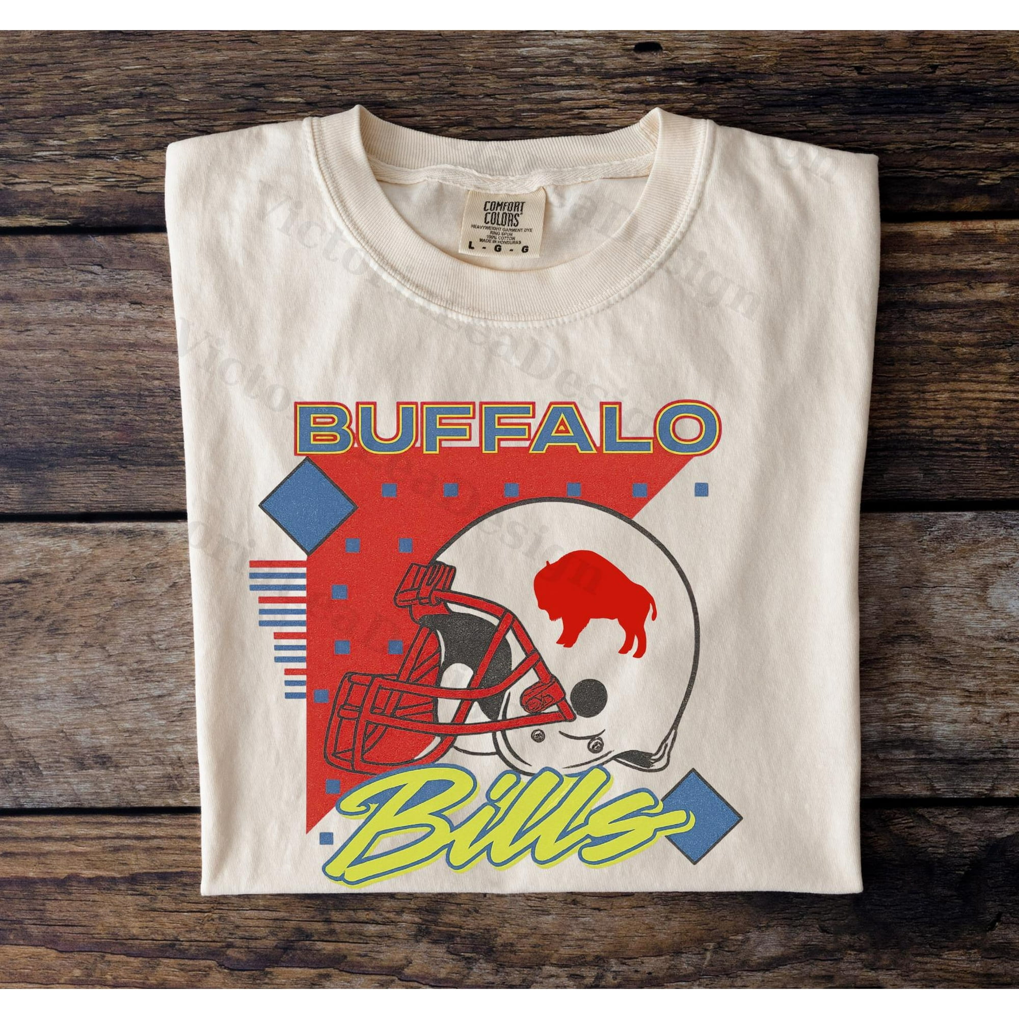 90s Retro Buffalo Vintage style Football Shirt, Game Day Tee for Fans ...