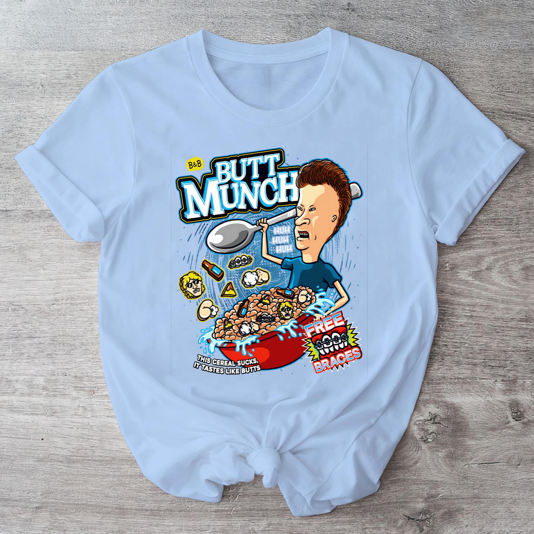 90s Retro Cartoon Cereal Parody Shirt – Funny Throwback Animation Style ...