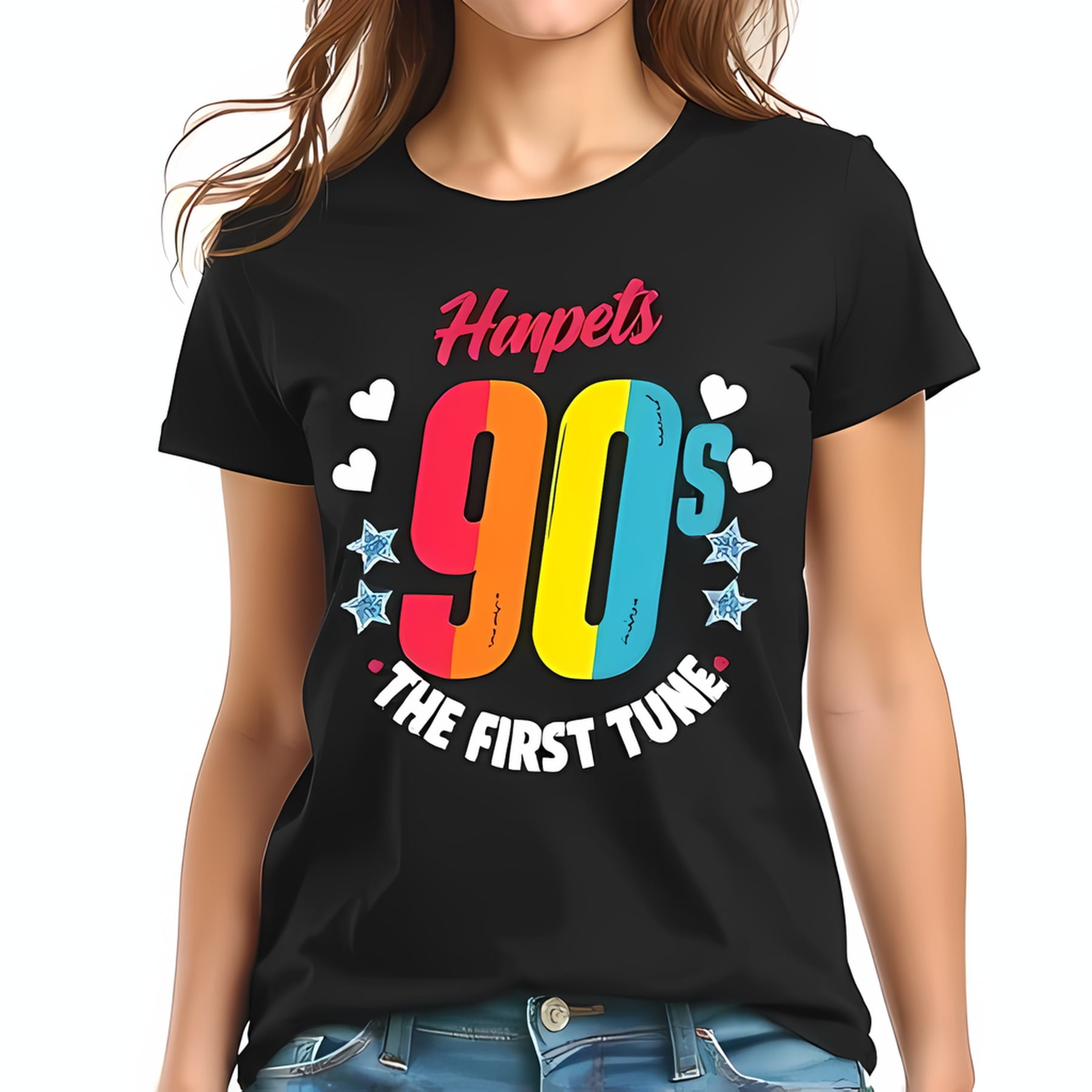 90s Retro Graphic T-Shirt - Colorful 'Humpets 90s The First Tune ...