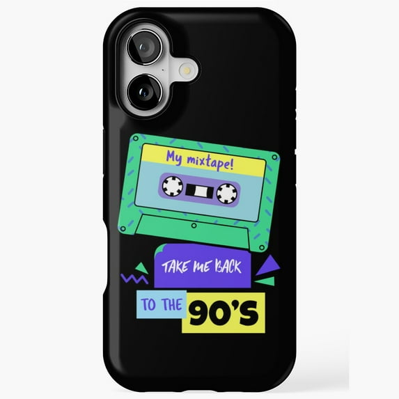 90s Retro Throwback Nostalgia Phone Case for 17/15/14/13/12/11 Pro Max ...
