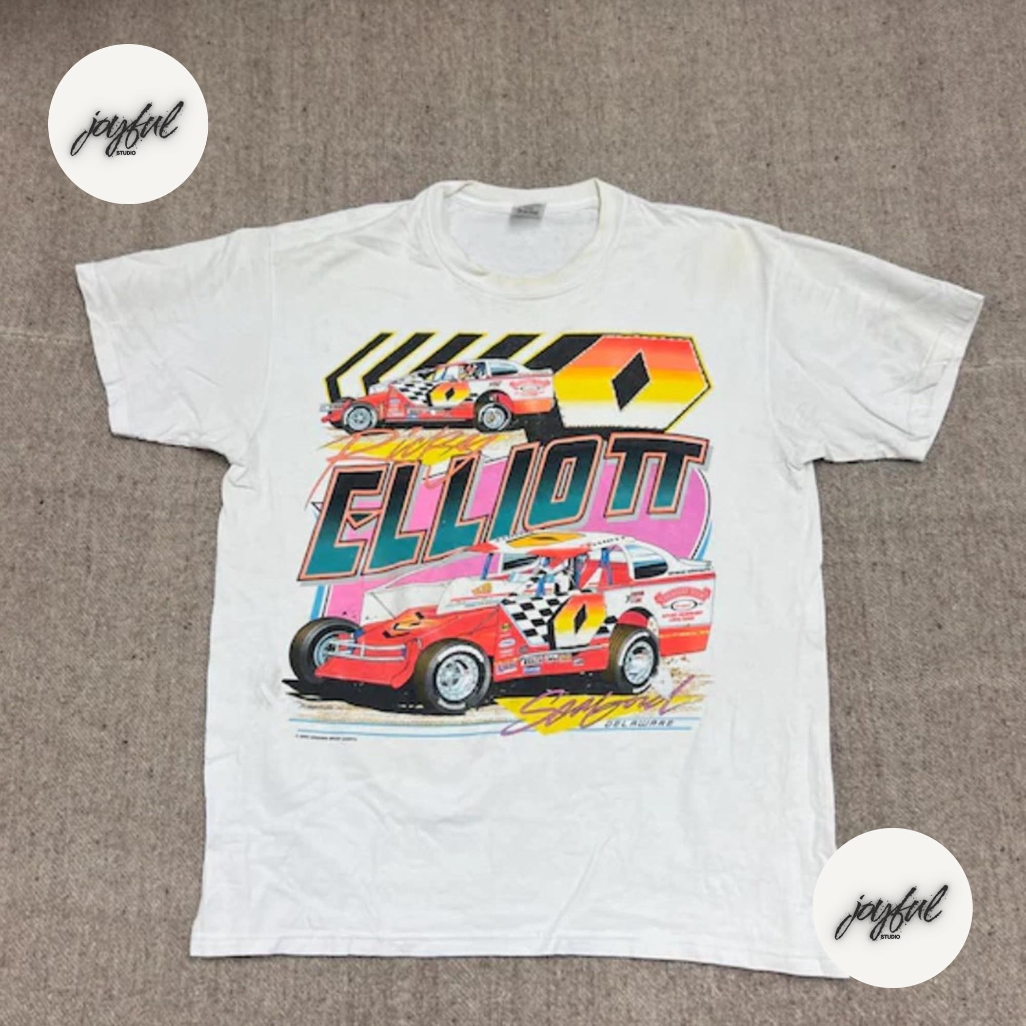90s Ricky Elliot Dirt Late Model Racing T-Shirt Late Model T-Shirt Late ...