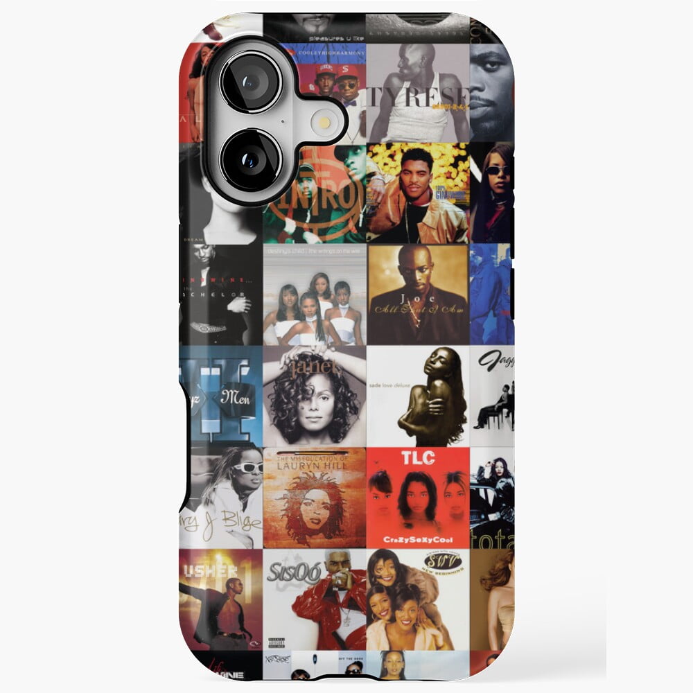 90s RnB Inspired History Music Graphic Artwork iPhone Case 17 through ...