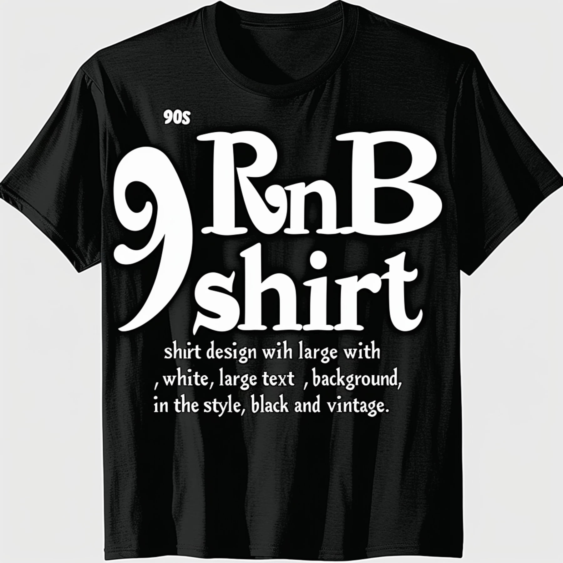 90s RnB Raised Me 7 Vintage Style Black TShirt Retro Design Simple ...