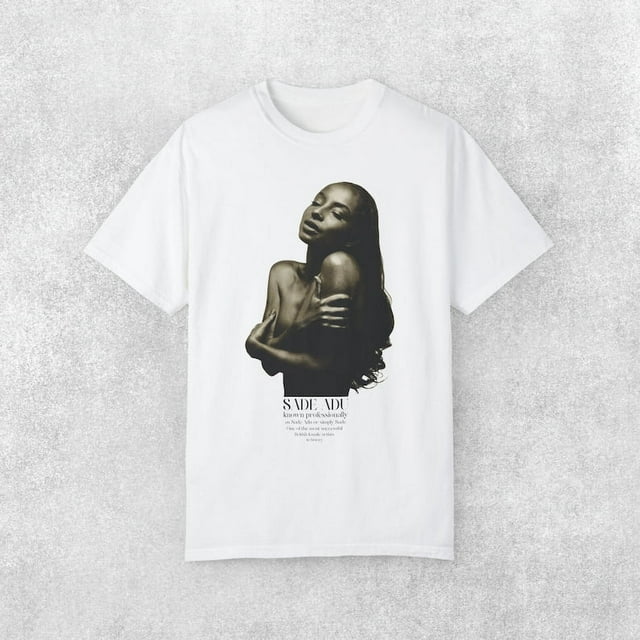 90s Singer Sade T Shirt Soldier Of Love Tour Concert Print Short Sleeve