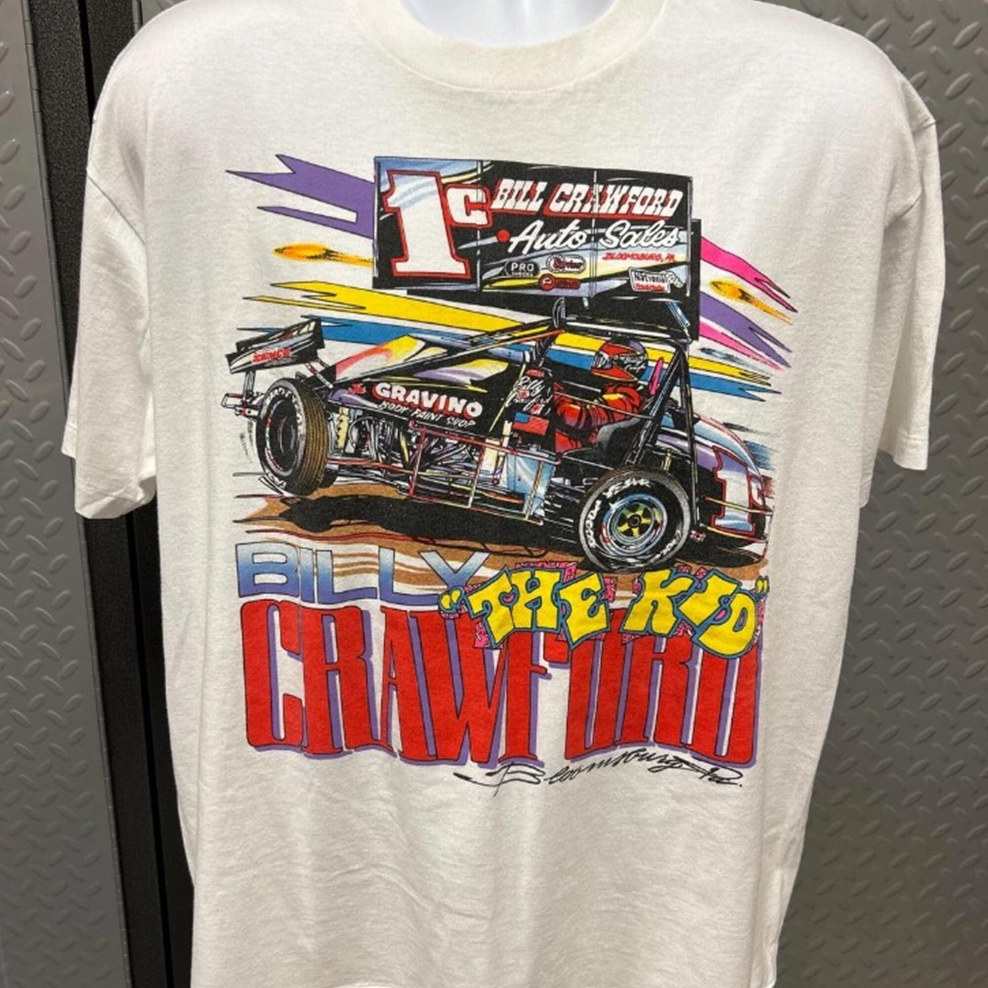 90s Sprint Car Billy The Kid Crawford T-Shirt Sprint Car Shirt Sprint ...