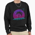 90s Sunset Palm Tree Outrun Synthwave Vaporwave Retro Holiday Graphic ...