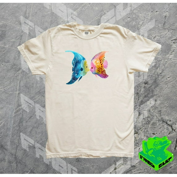 90s Tropical Fish Kiss Coquette Shirt – Vintage Fish Graphic, Tropical ...