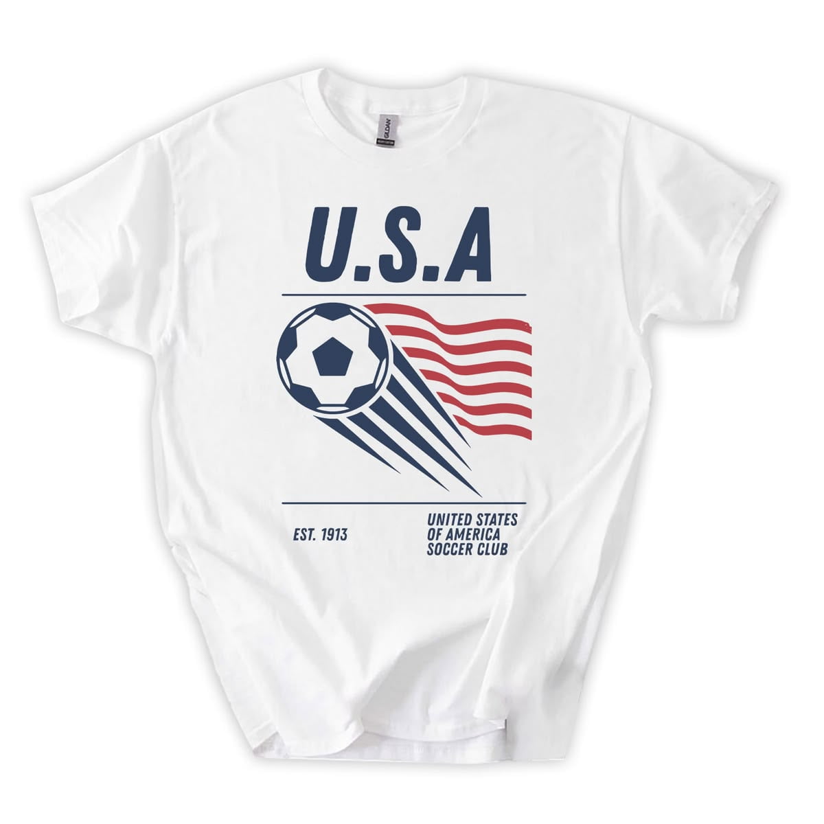 90s USA Soccer T-shirt, Retro USA Team Graphic Tee - Walmart.com