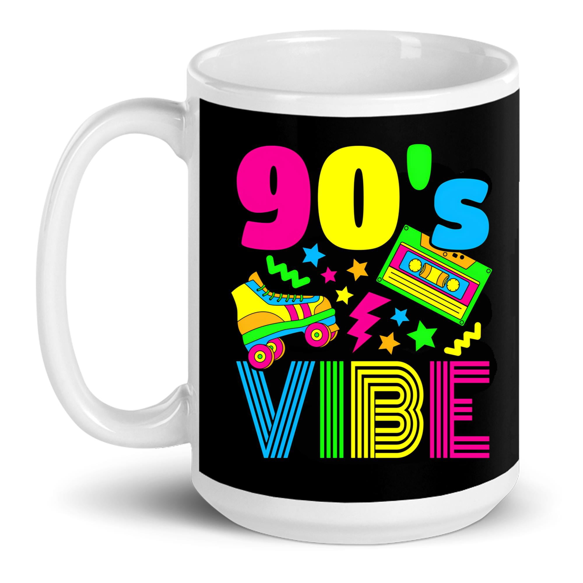 90s Vibe 1990s Fashion 90s Theme Nineties Theme Party Gift Ceramic Mug ...