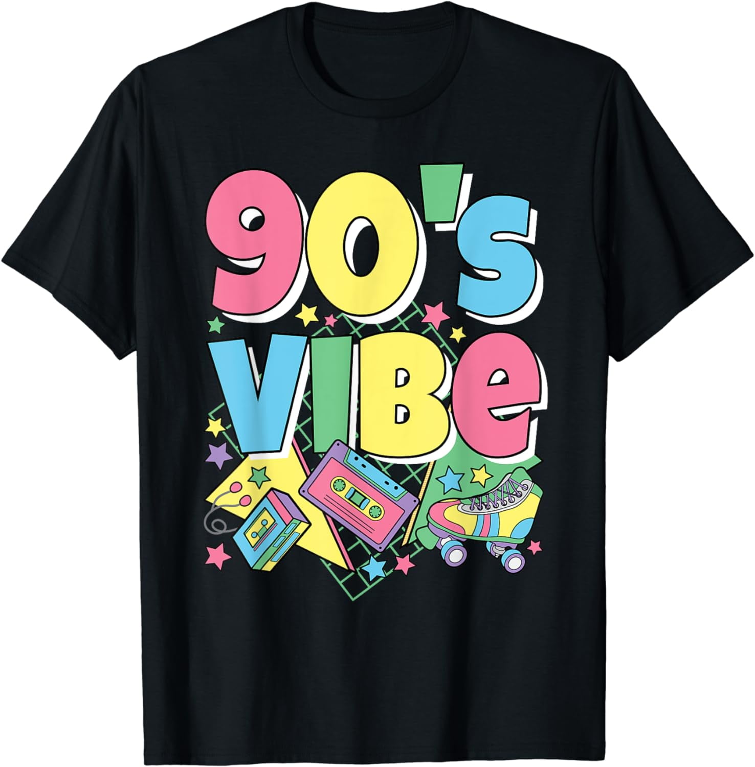 90s Vibe 1990s Fashion Nineties Theme Party 90s Theme Outfit Black T ...