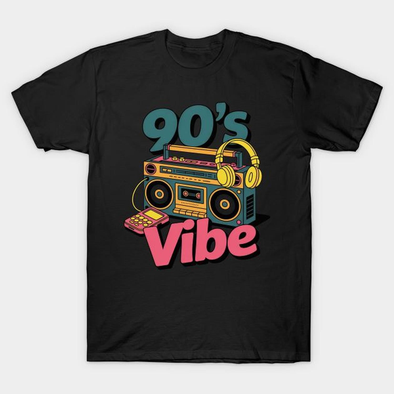 90s Vibe 1990s Music 90s Party Nineties T-shirt - Walmart.com