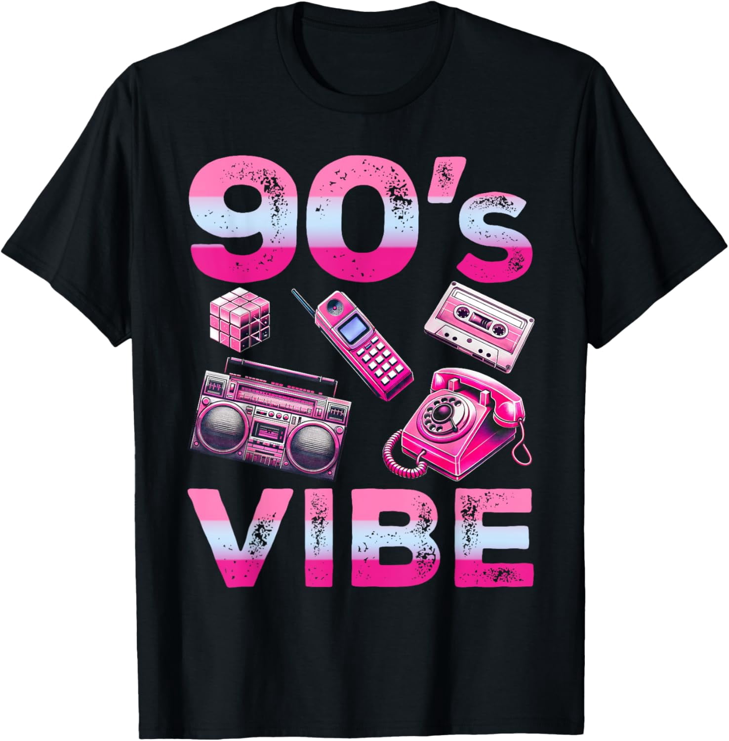 90s Vibe 1990s Vintage Style Nineties Retro Party T-Shirt men and women ...