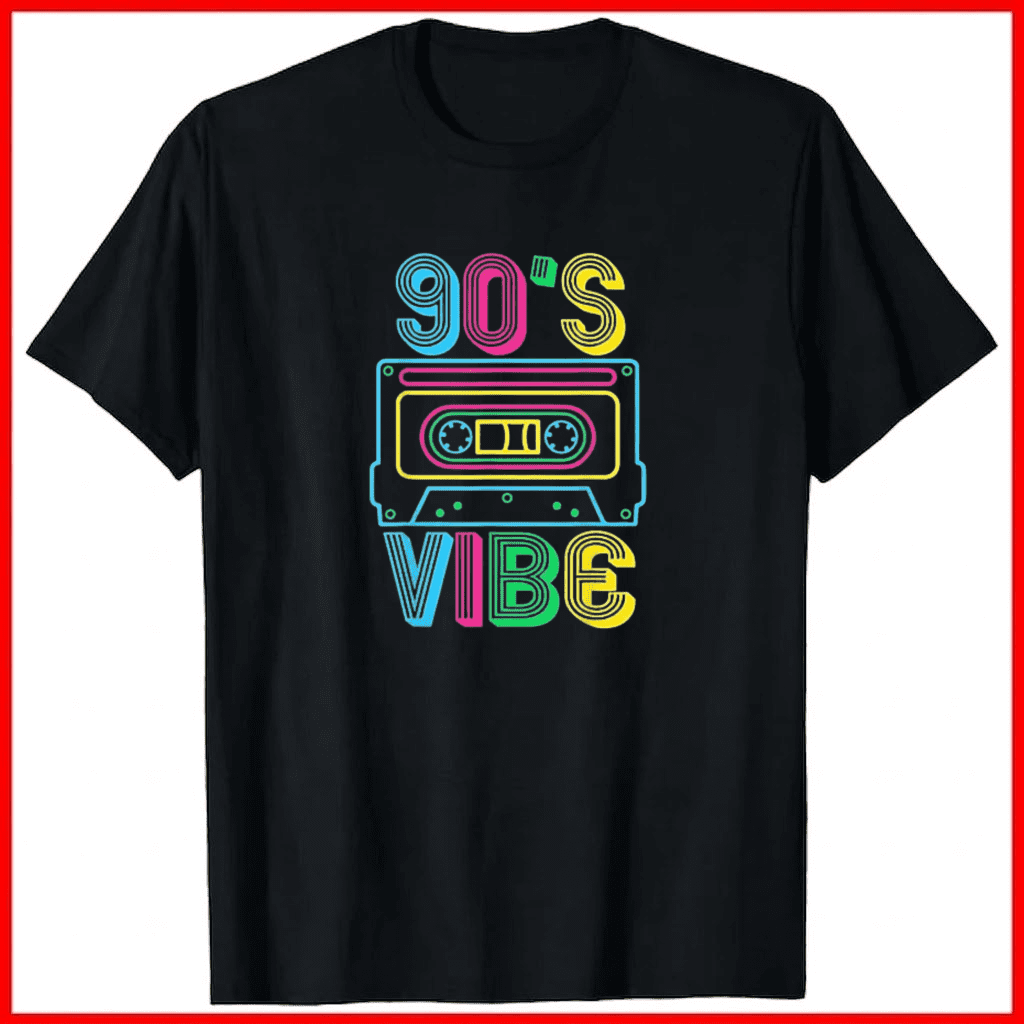 90s Vibe Retro Aesthetic Costume Party Outfit Neon Slogan Top Unisex T ...