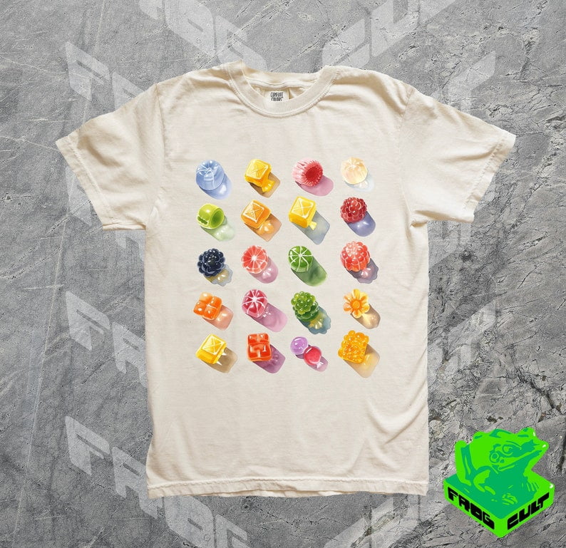 90s Vintage Coquette Candy Shirt – Gummy Candy Graphic Tee, Cute Girly ...