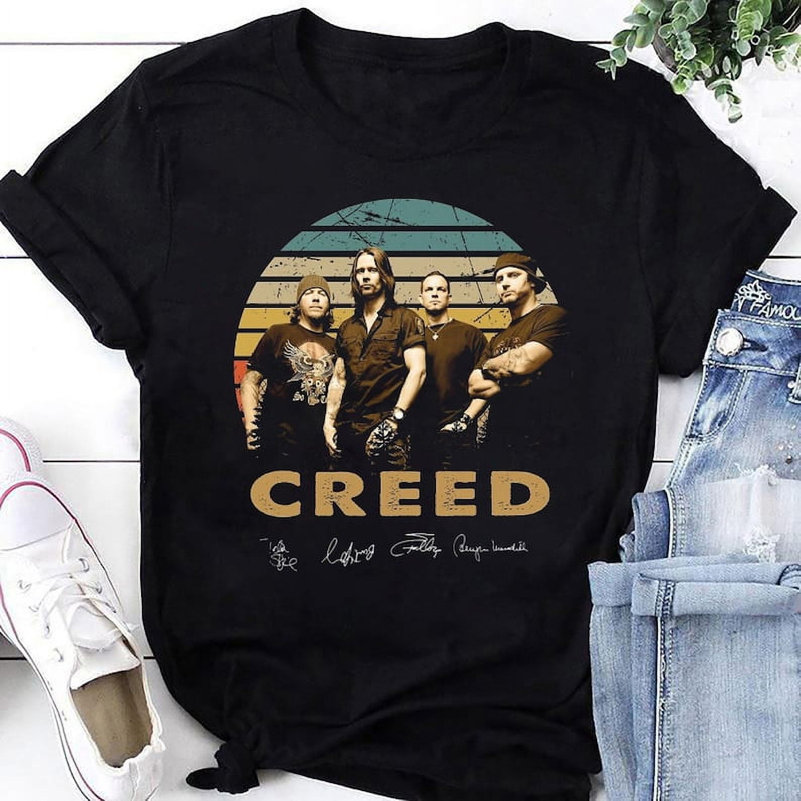 90s Vintage Creed Band T-Shirt, Creed Band Signature Shirt, Creed 2024 Tour Shirt, Rock Band ...