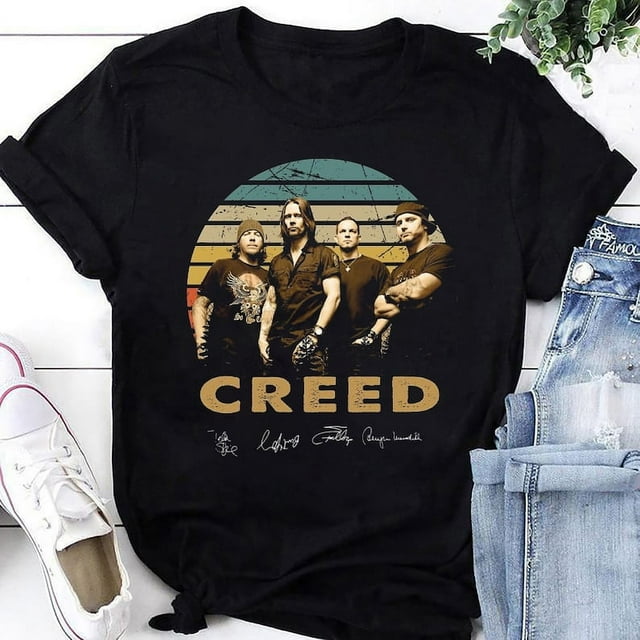 90s Vintage Creed Band T-Shirt, Creed Band Signature Shirt, Creed 2024 ...