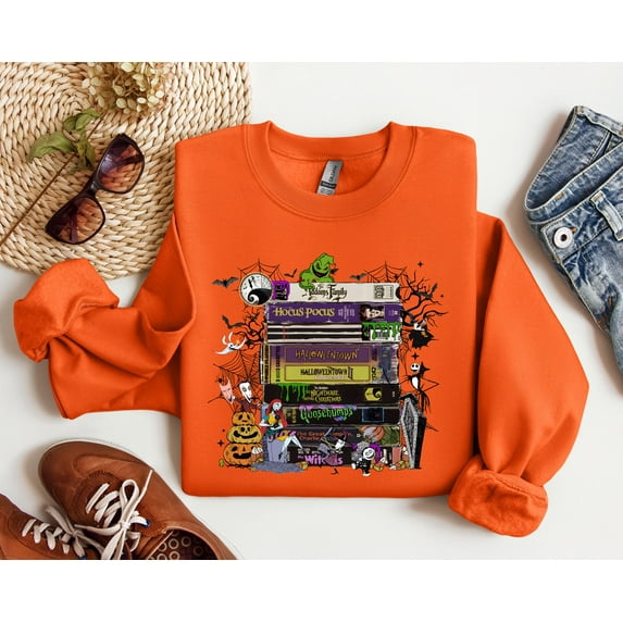 90s Vintage Halloween Sweatshirt, Retro VHS Hoodie, Funny Halloween ...