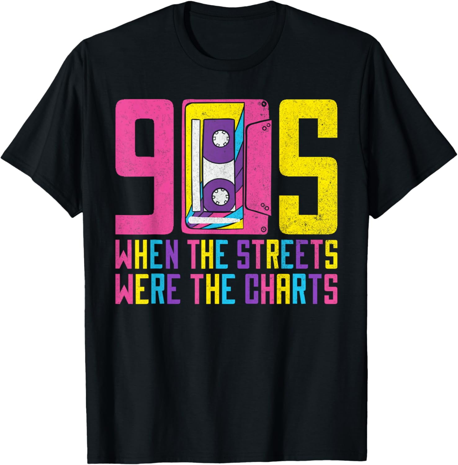 90s When the Streets Were the Charts 90s Hip Hop T-Shirt men and women ...