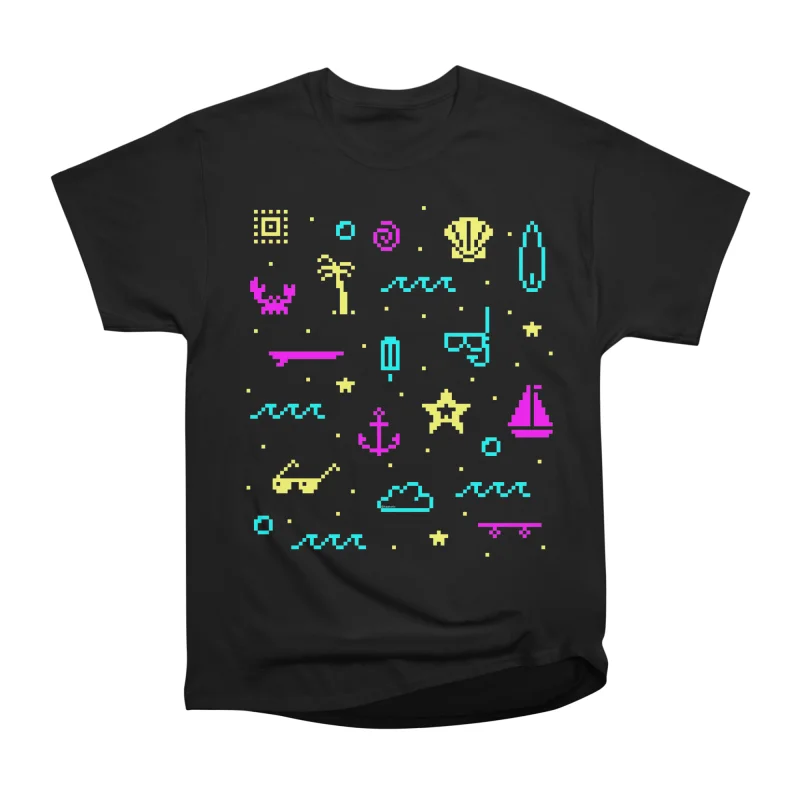 90s pixel playa pattern T-Shirt Tee Gift For Him Merch For Her Apparel ...