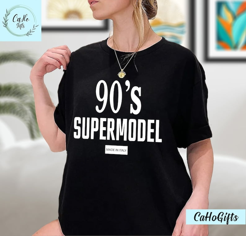 90s supermodel Tshirt, 90s Fashion Icon tshirt, 90's Supermodel Shirt ...