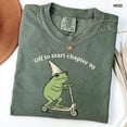 90th Birthday Frog Shirt Off to Start Chapter 90 Tee Funny Frog Scooter ...