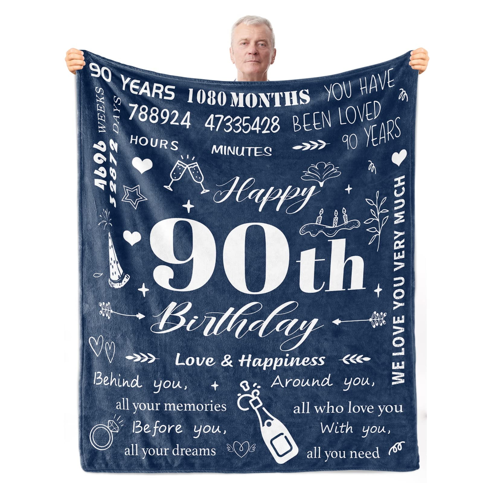 90th Birthday Gifts for Men, Men 90th Birthday Decorations, 90th ...