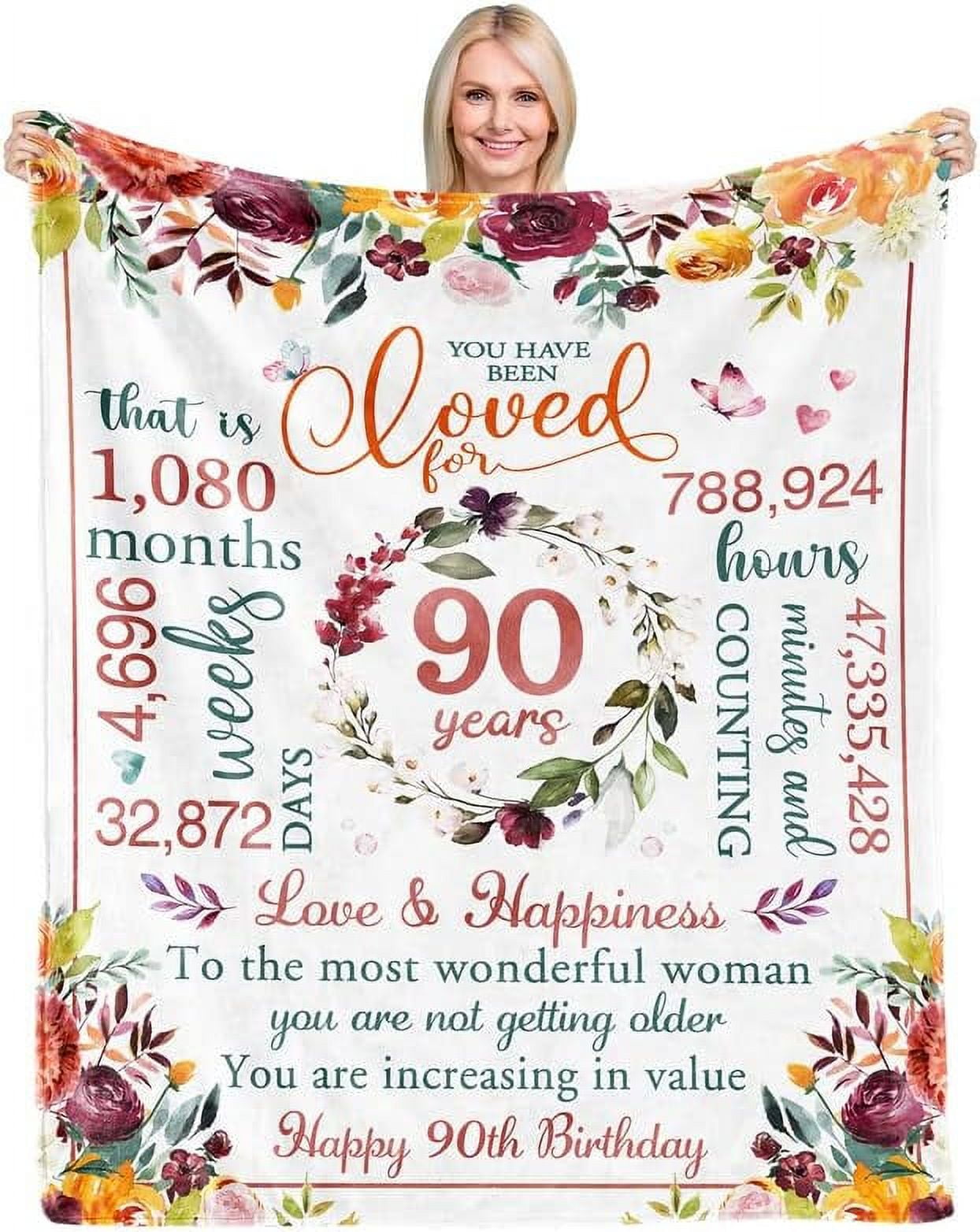 90th Birthday Gifts for Women, Gifts for 90 Year Old Woman, 90th ...