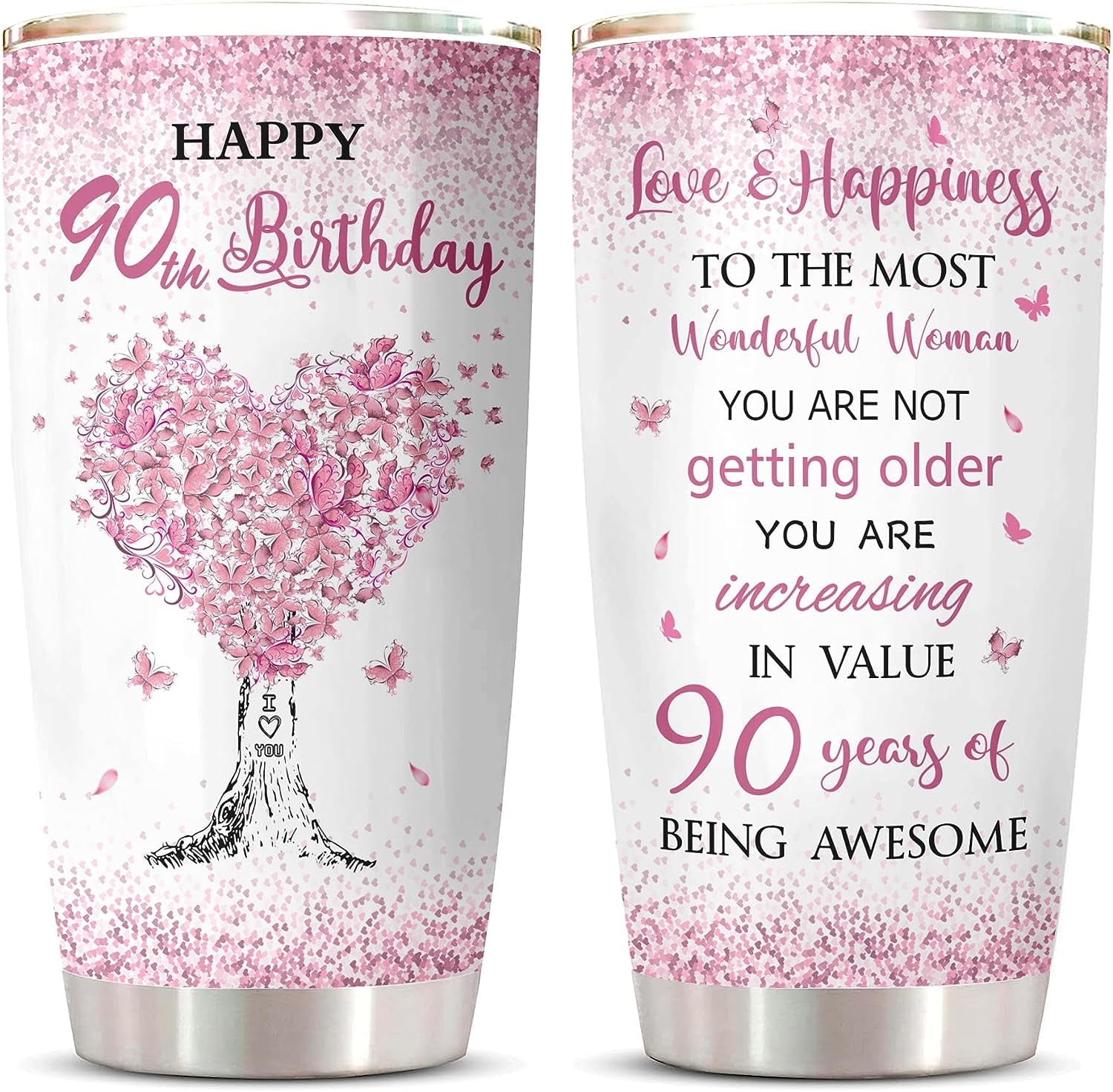 90th Birthday Gifts for Women Tumbler, Best Gifts for 90 Year Old Woman ...