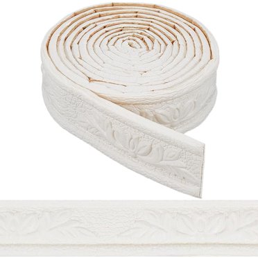 90.5 x 3.14in Peel and Stick Crown Molding Wallpaper Border Lemon ...