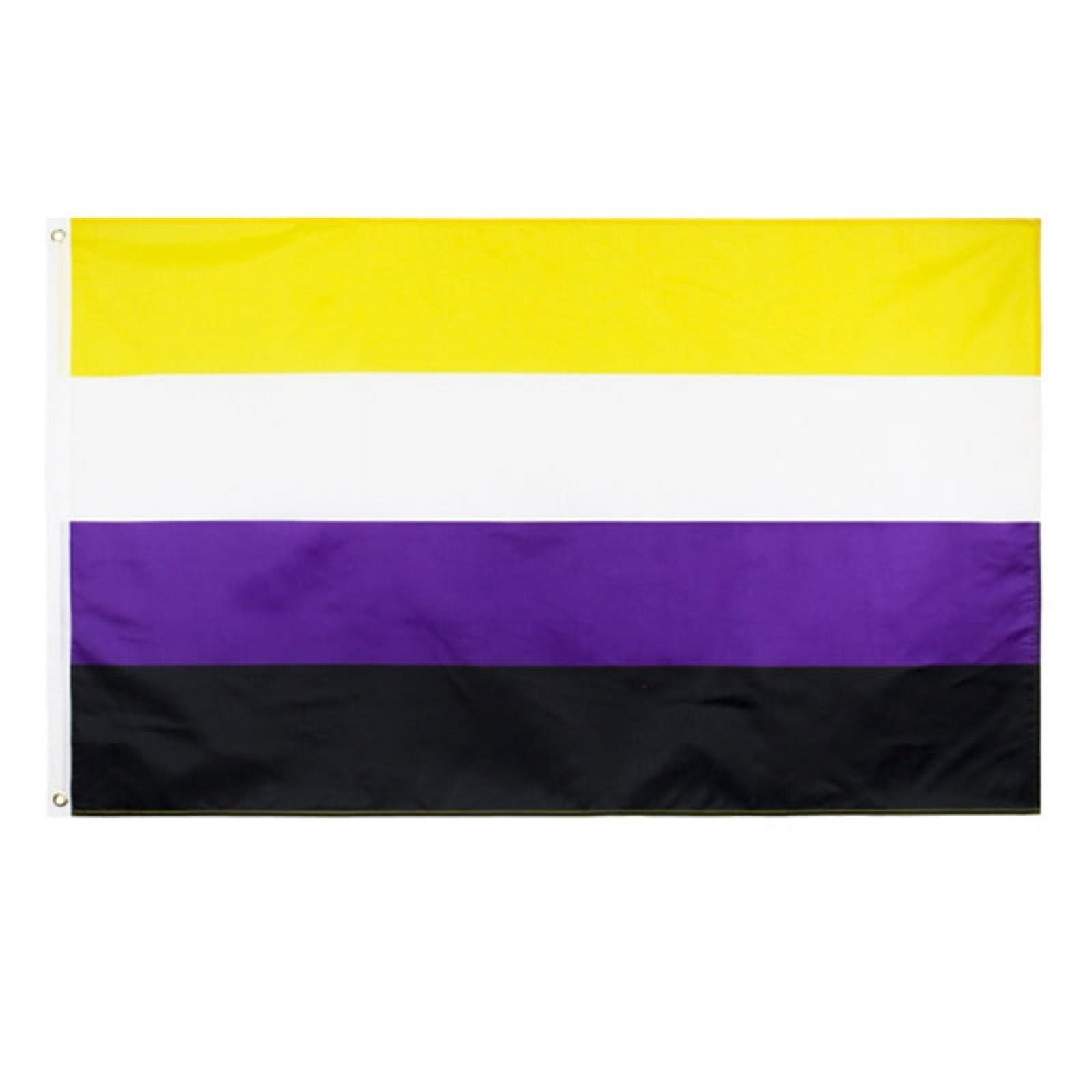 90x150cm NB Pride Genderqueer GQ Gender Identity NONBINARY Non-Binary flag - Walmart.com