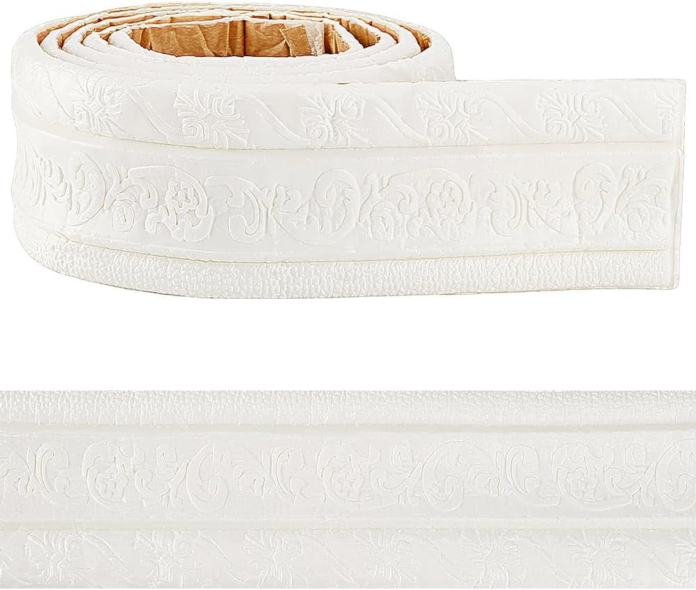 90x3.35 Inch Self Adhesive Flexible Foam Molding Trim Crown Molding ...