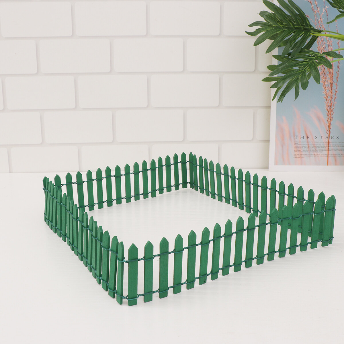 90x5cm Miniature Wooden Fence Micro Decorative Fence for Decoration Use ...