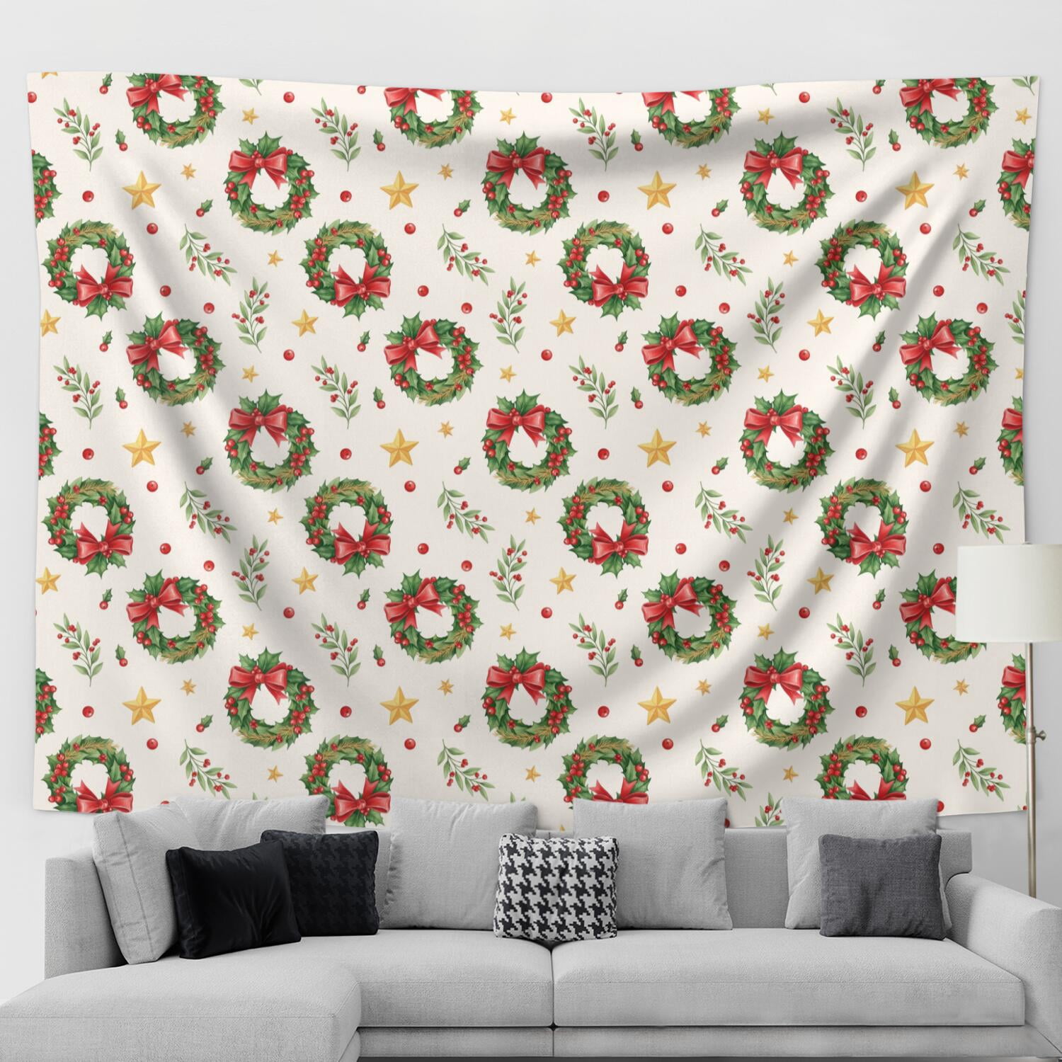 90x70 Inch Rectangle Wall Tapestry for Indoor & Outdoor, Living Room ...