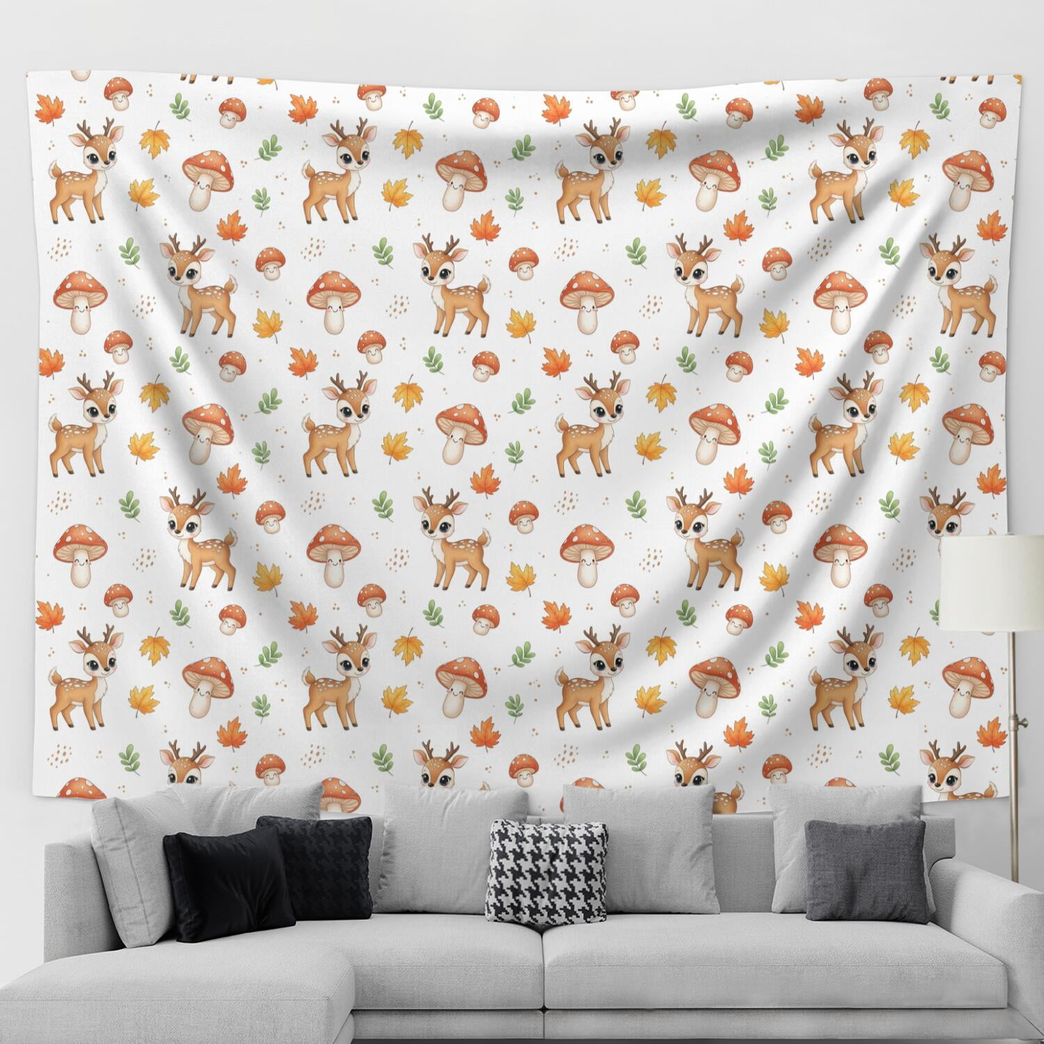 90x70 Inch Rectangle Wall Tapestry for Indoor & Outdoor, Living Room ...