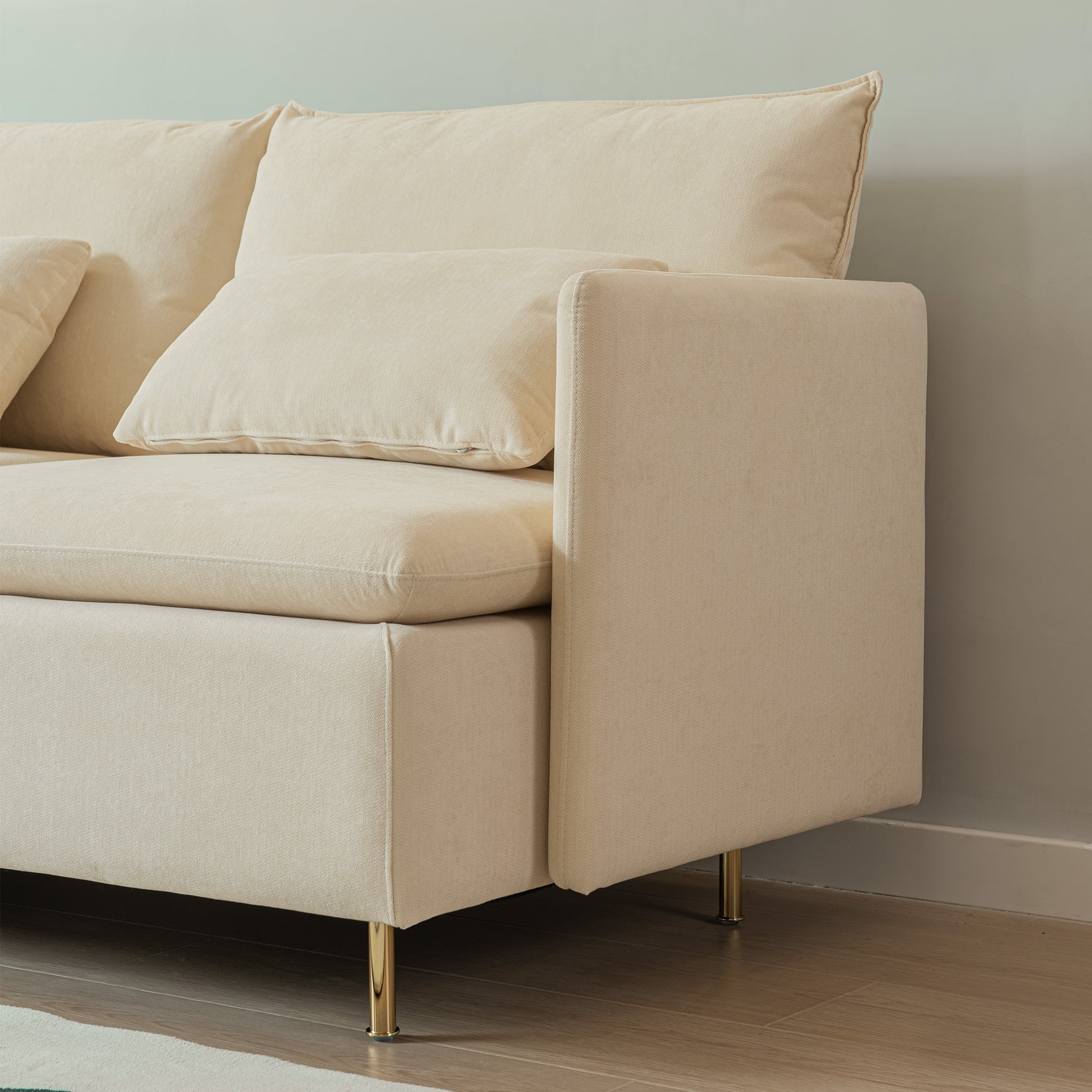 91" Modular L-shaped Corner sofa, Variable Left/Right Hand Facing ...