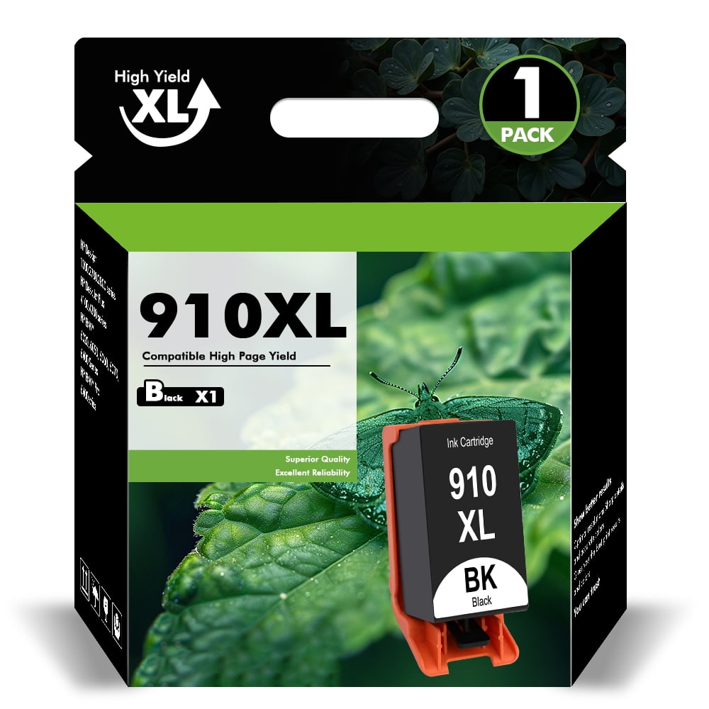 910 910XL Ink Cartridges Compatible for HP 910XL 910 1 Pack Black for ...