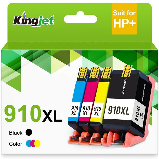 910 Ink Compatible for HP 910 Ink Cartridge for 910 HP Ink (4-Pack ...